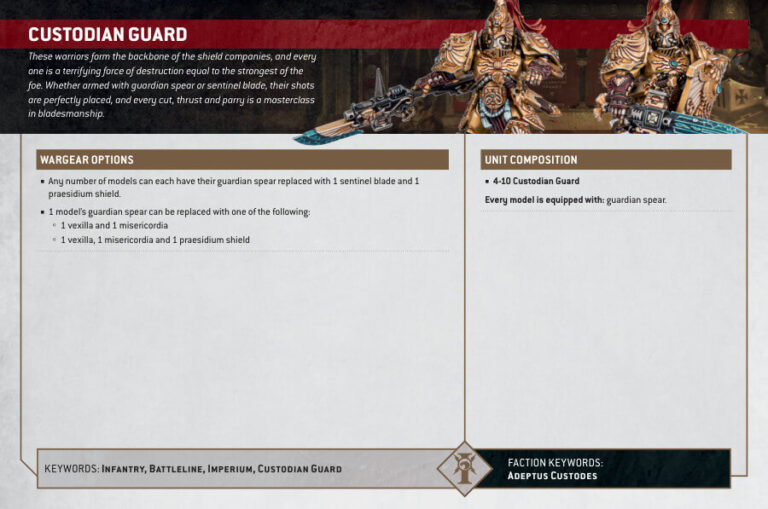 Adeptus Custodes – Watchers of The Gate W40k Box Set - Features, Models ...