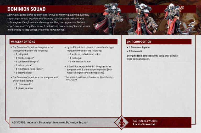 Warhammer 40K Dominions & Celestians