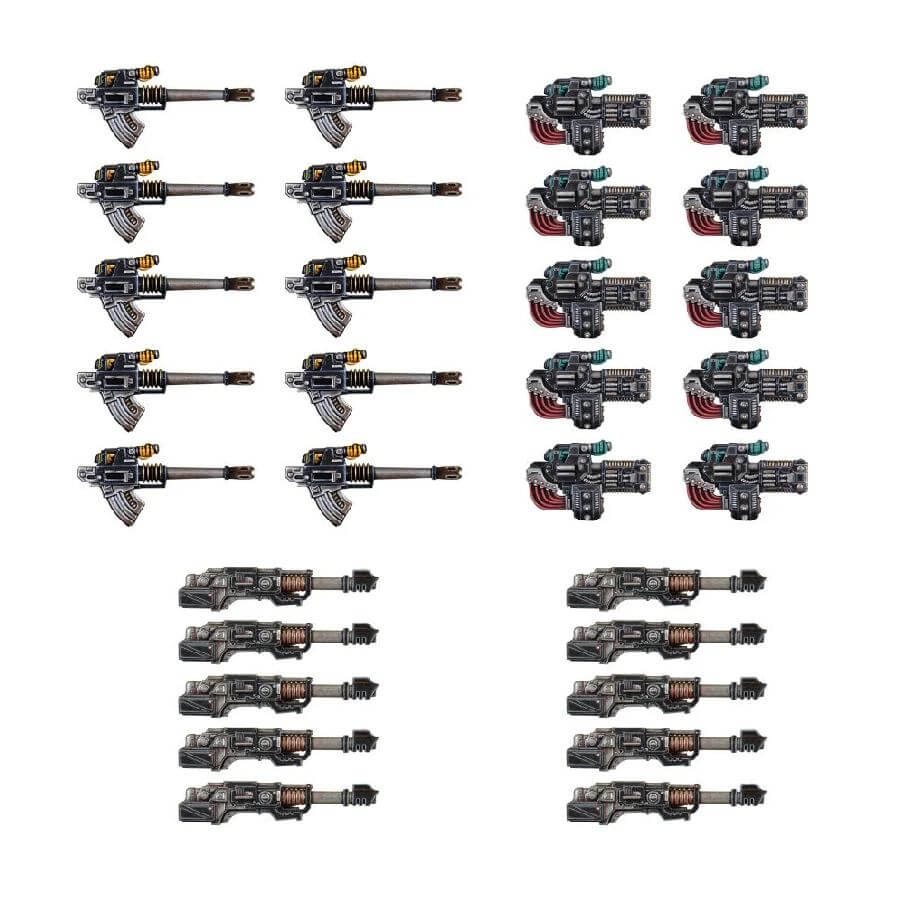 Warhammer 40K Heavy Weapons Upgrade Set – Volkite Culverins, Lascannons ...