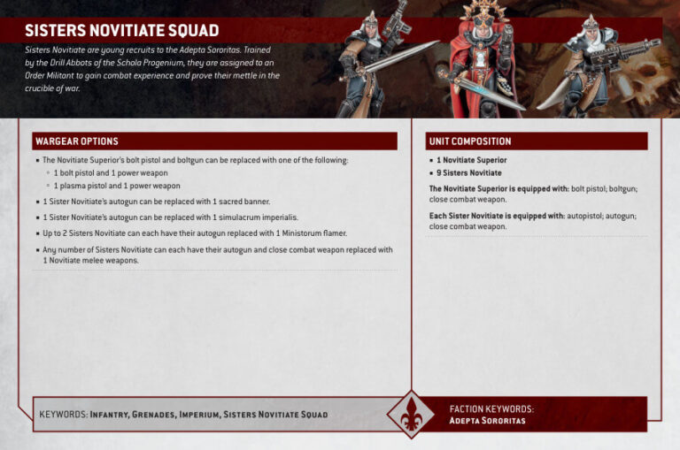 Warhammer 40K Kill Team: Novitiates