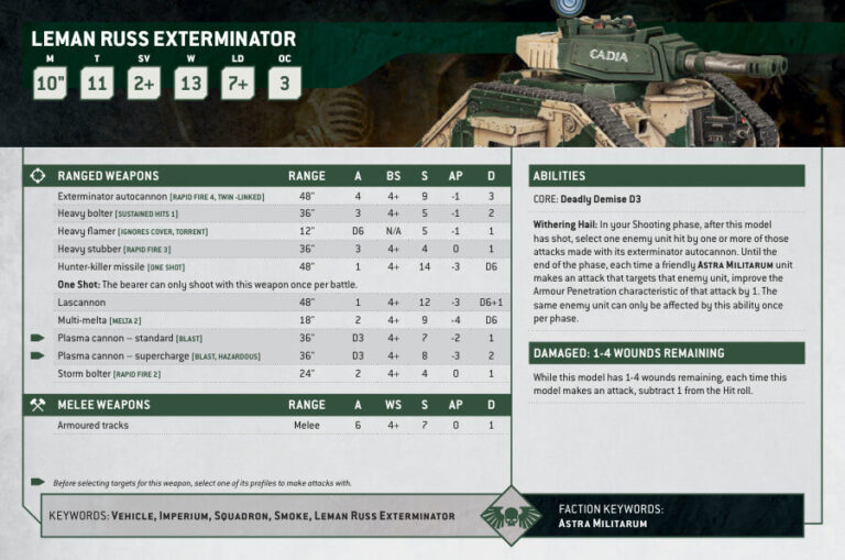 Warhammer 40K Leman Russ Battle Tank