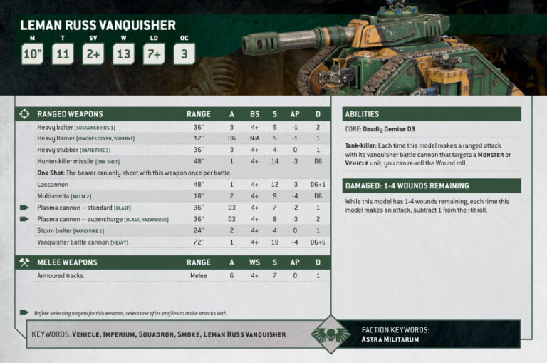 Warhammer 40K Leman Russ Battle Tank
