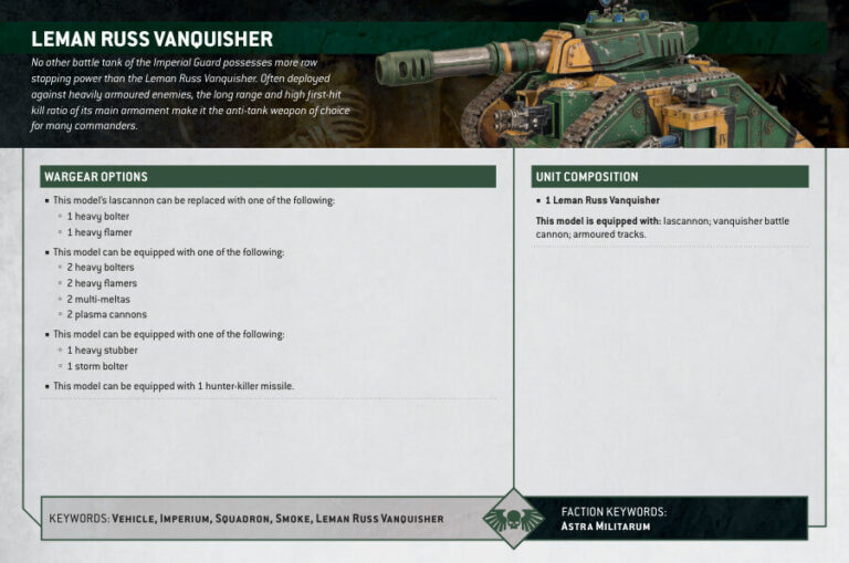 Warhammer 40K Leman Russ Battle Tank