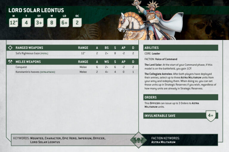 Warhammer 40K Lord Solar Leontus