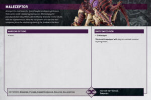 Warhammer 40K Maleceptor
