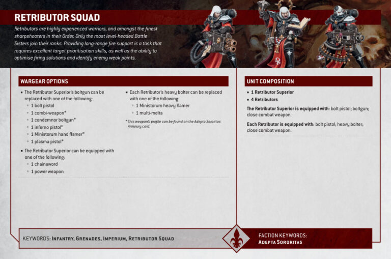 Warhammer 40K Retributor Squad