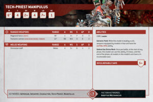 Warhammer 40K Tech-Priest Manipulus