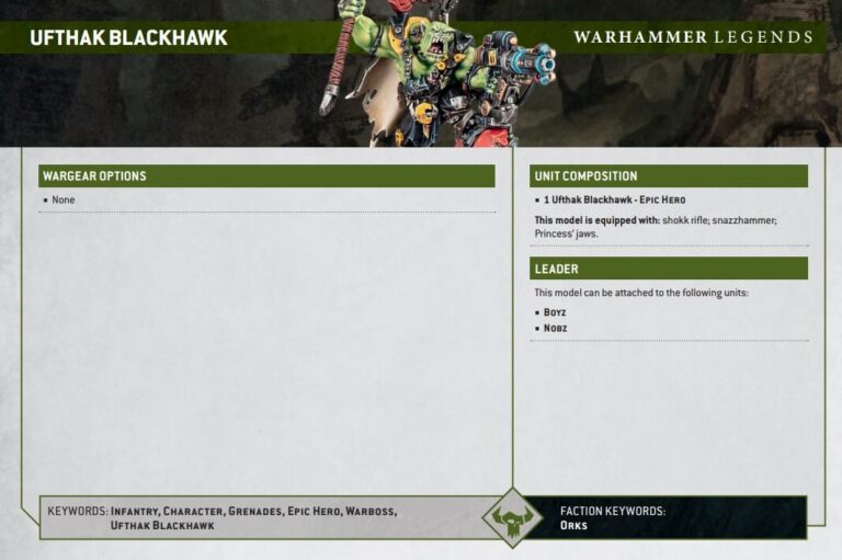 Warboss Ufthak Blackhawk W40k Box Set - Features, Models, and Offers!